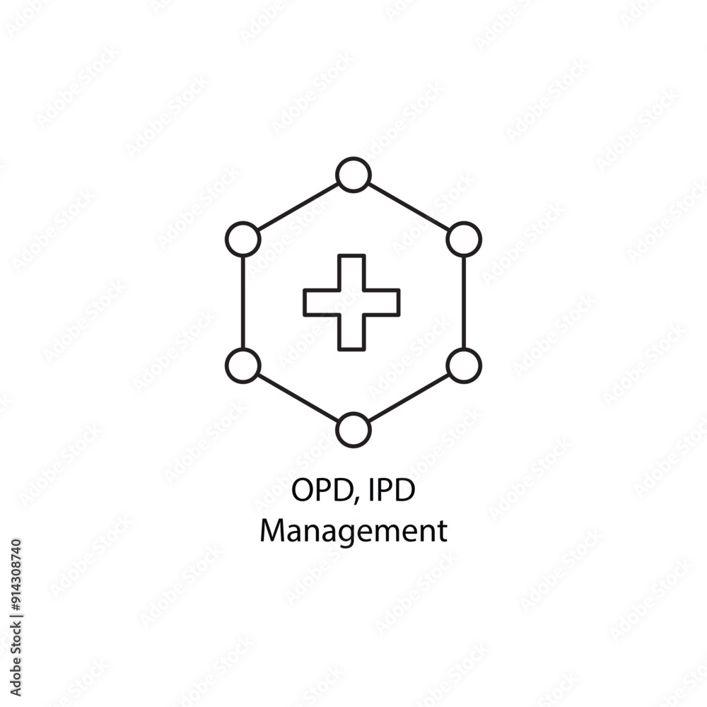 OPD IPD Management System for Hospital Operations. Stock Vector | Adobe ...