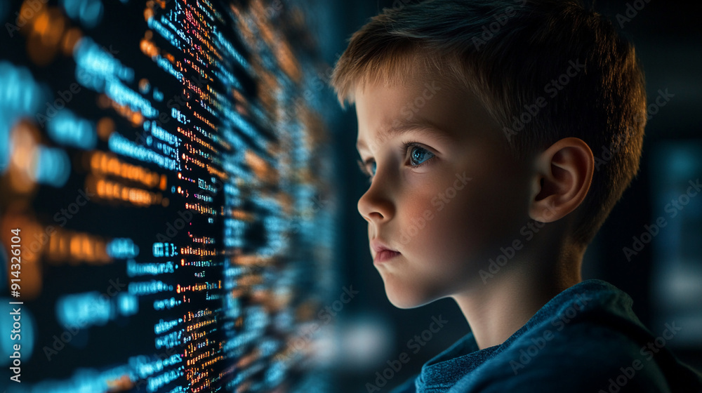 Boy with HTML code Generative AI is making its way into the programming ...