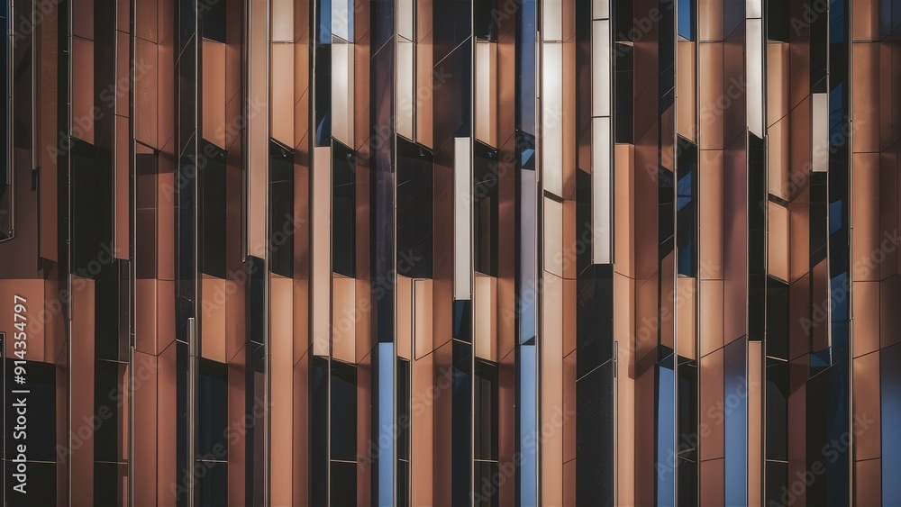 Seamless texture and background of metal and aluminum facade cladding ...