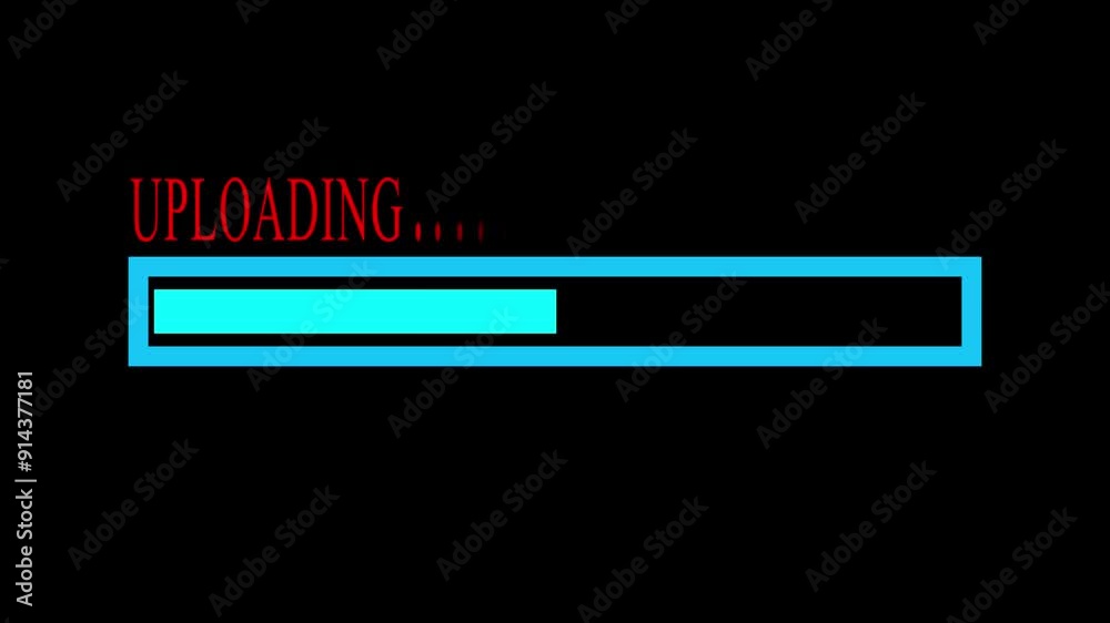 Green screen Loading bar downloading bar loading screen pixelated ...