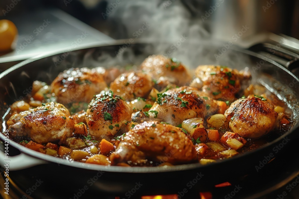 alchemical feast coq au vin reimagined as cosmic delicacy chicken ...