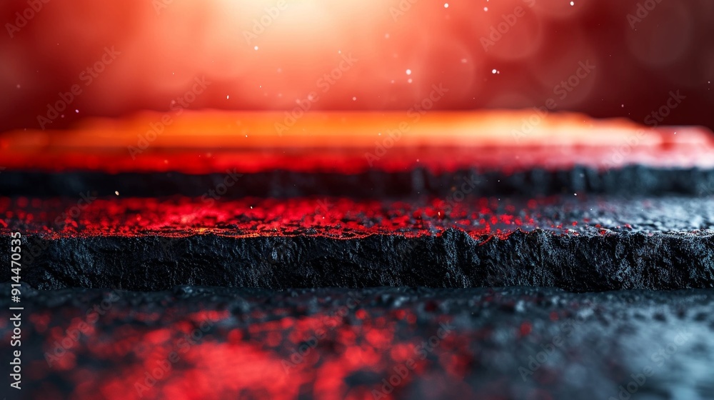 Layered components exhibiting deficit and reduction, with a noticeable ...