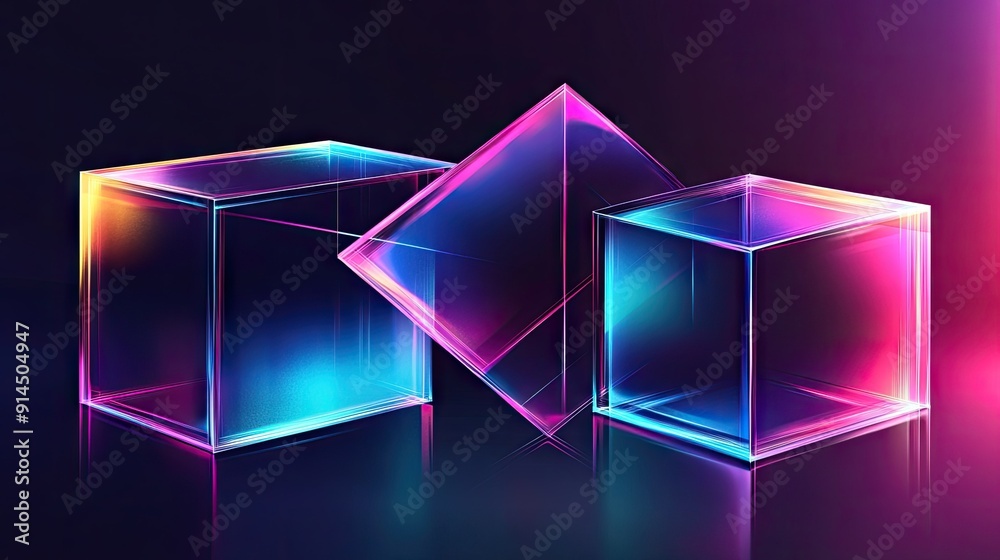 Geometric shapes like a cube, rectangular cuboid, and pyramid prism in ...