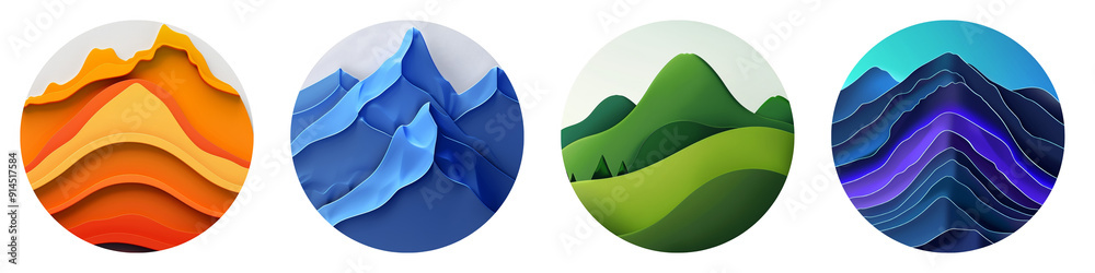 Ridge clipart collection, symbol, logos, icons isolated on transparent ...