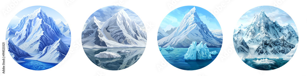 Tundra clipart collection, symbol, logos, icons isolated on transparent ...