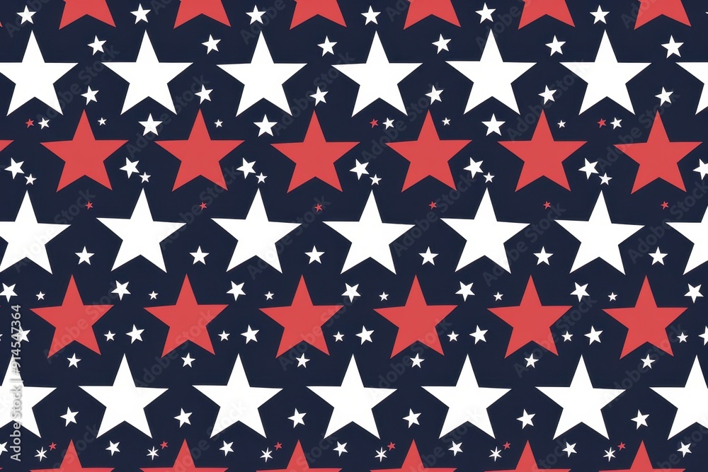 pattern of stars and stripes forms an American flag design, with each ...