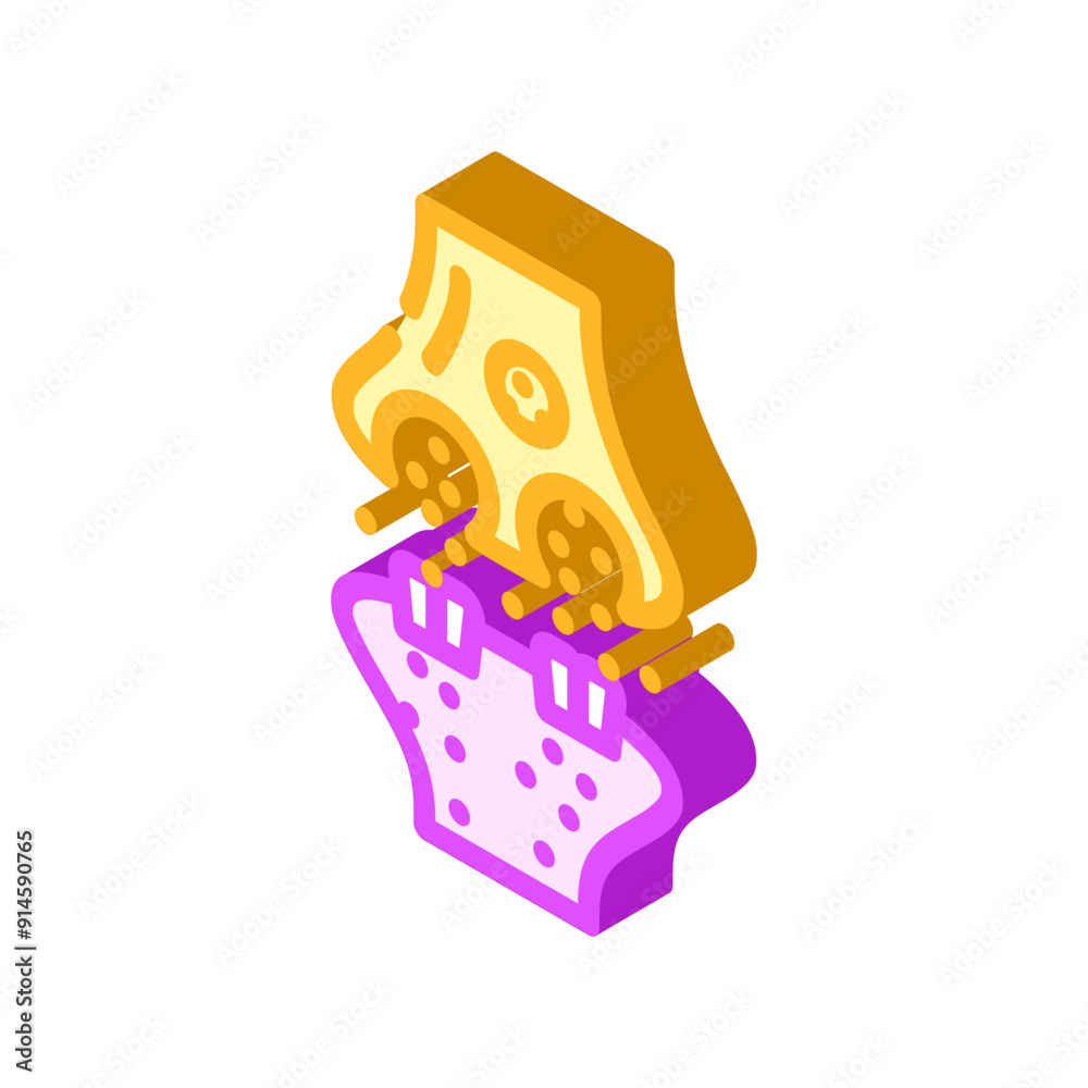 the mechanism of anesthesia mystery isometric icon vector. the ...