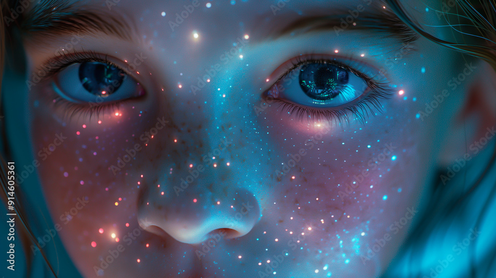 Little Girl High Tech Child, Digital Native. Personality, Online ...