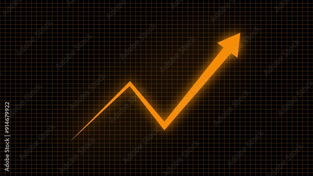 Business growth arrow and graph chart, Business line arrow, improvement ...