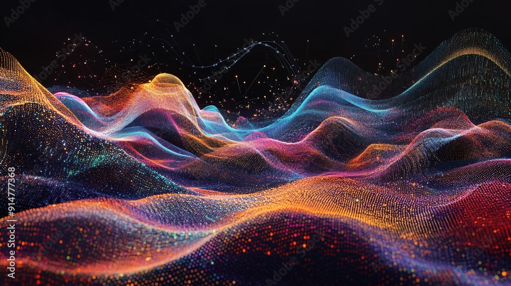 A visual representation of the evolution of network traffic over time ...