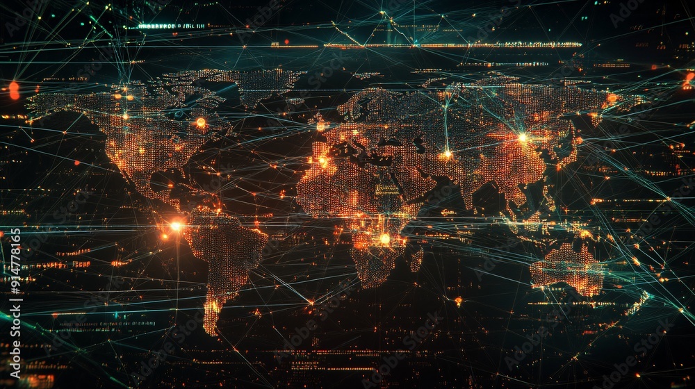 A dynamic and visually compelling global technology network map ...