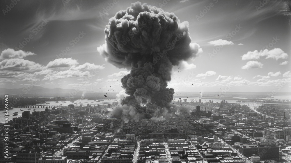 Nuclear devastation - atomic explosion and horrific aftermath ...