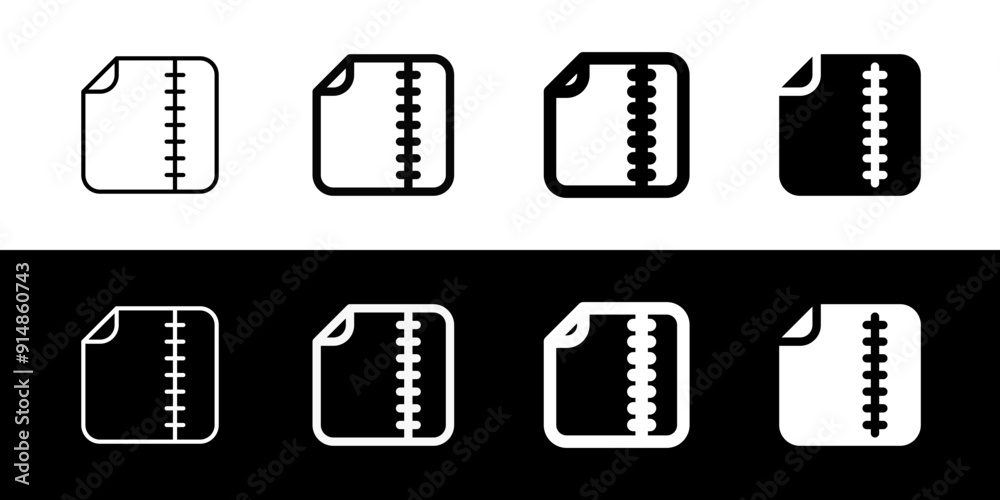 Editable vector archive compressed file icon. Part of a big icon set ...