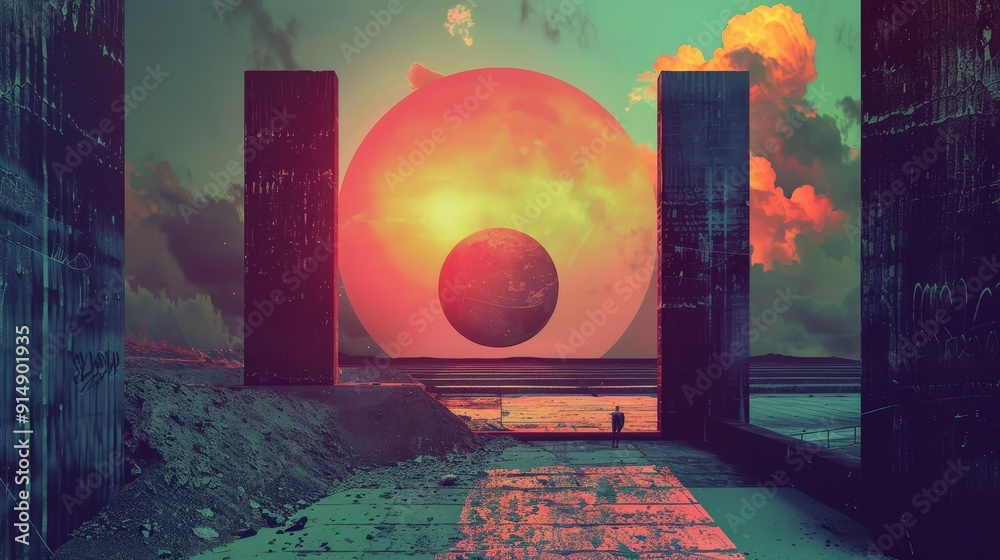 Create a frame for a music album cover. How do you use design elements ...