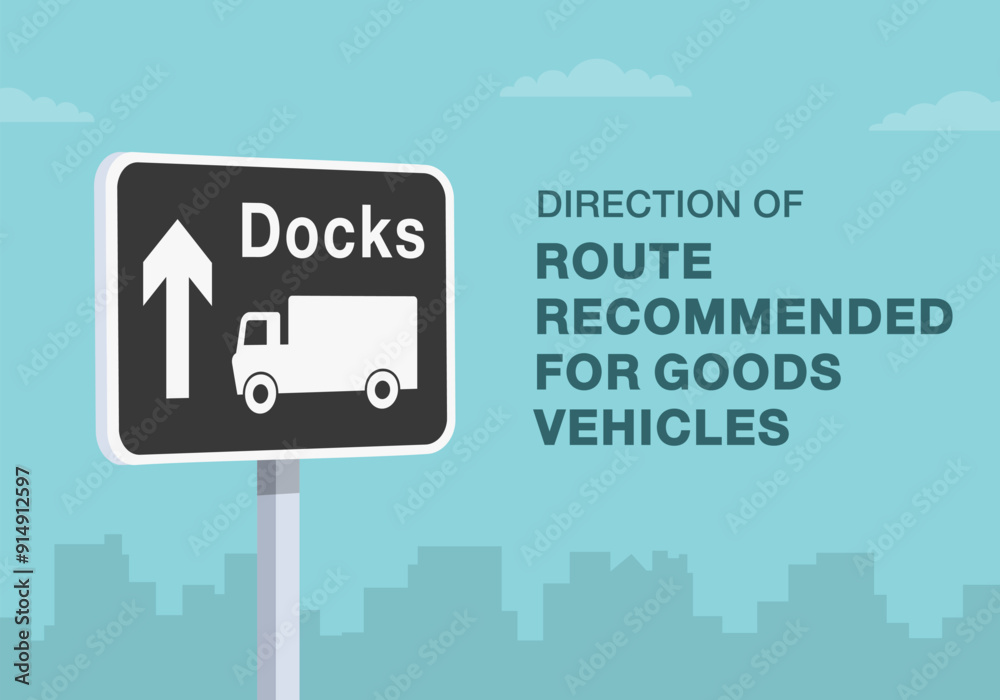 Safe driving tips and traffic regulation rules. Close-up of a british ...