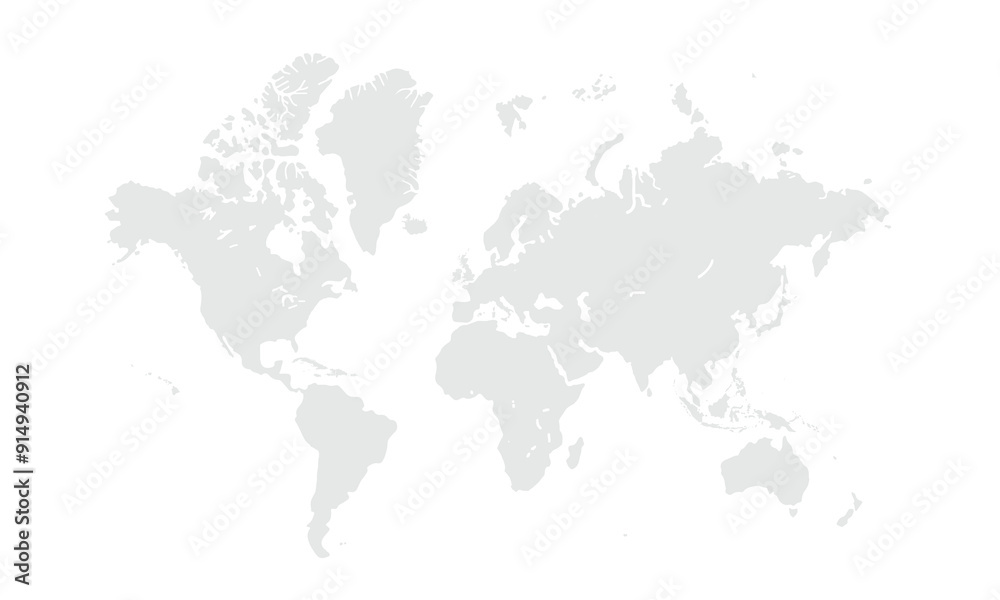World map Grayscale,isolated on white background for website layouts ...