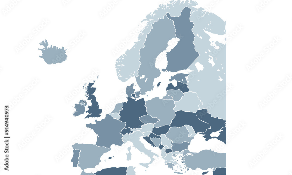 Europe map with modern colorful for website layouts,background ...