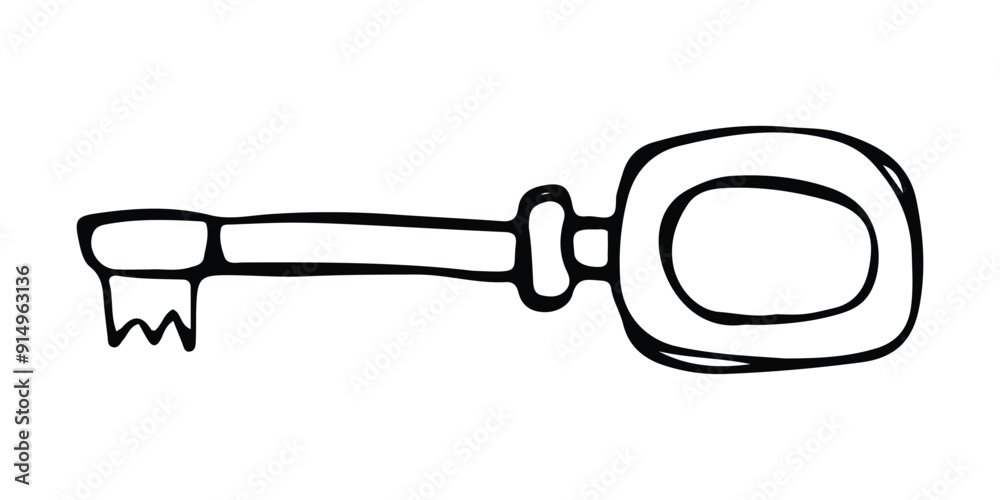 Sketch style of vintage key on white background. Vintage locks and keys ... Sketch style of vintage key on white background. Vintage locks and keys ...