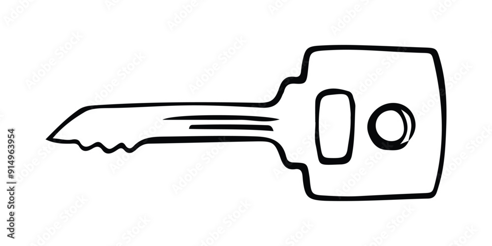 Sketch style of vintage key on white background. Vintage locks and keys ... Sketch style of vintage key on white background. Vintage locks and keys ...