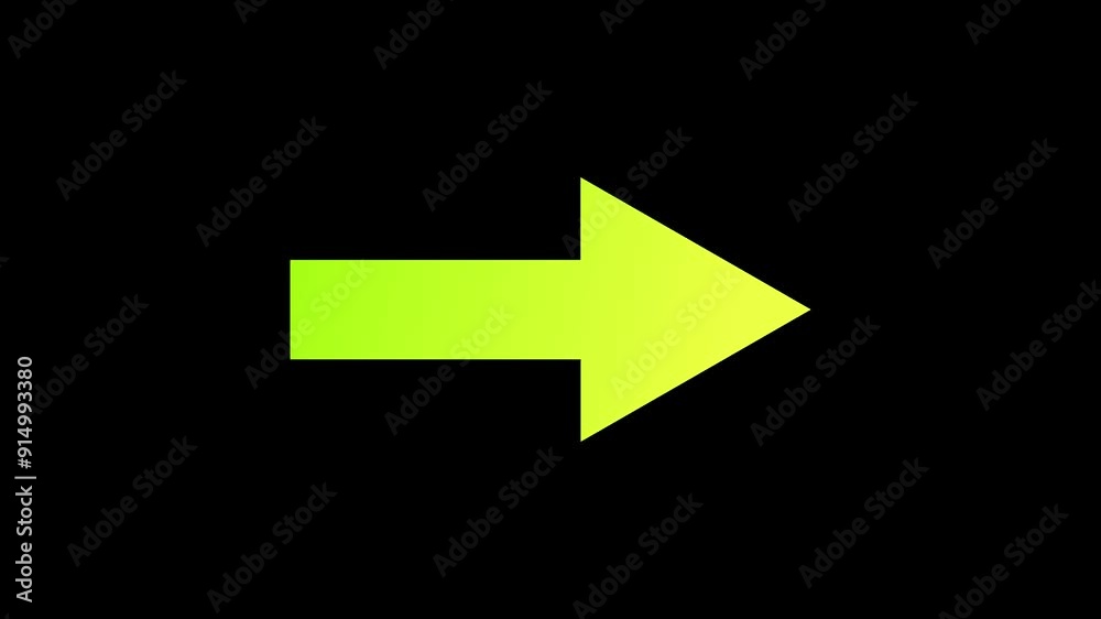 green arrows, hand drawn doodle arrows on black background, cartoon ...