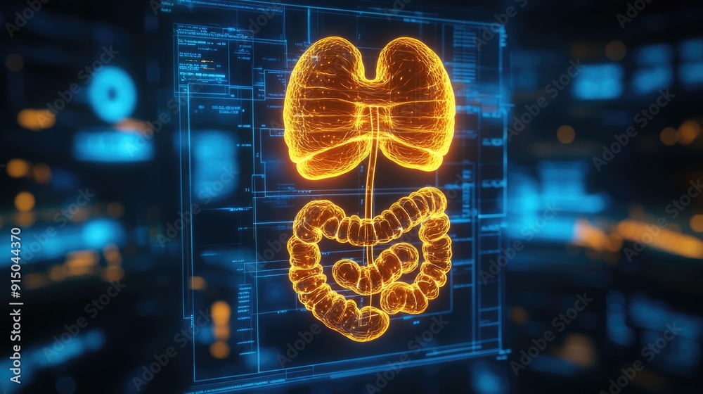 Detailed Illustration of Human Digestive System Anatomy with Organs and ...