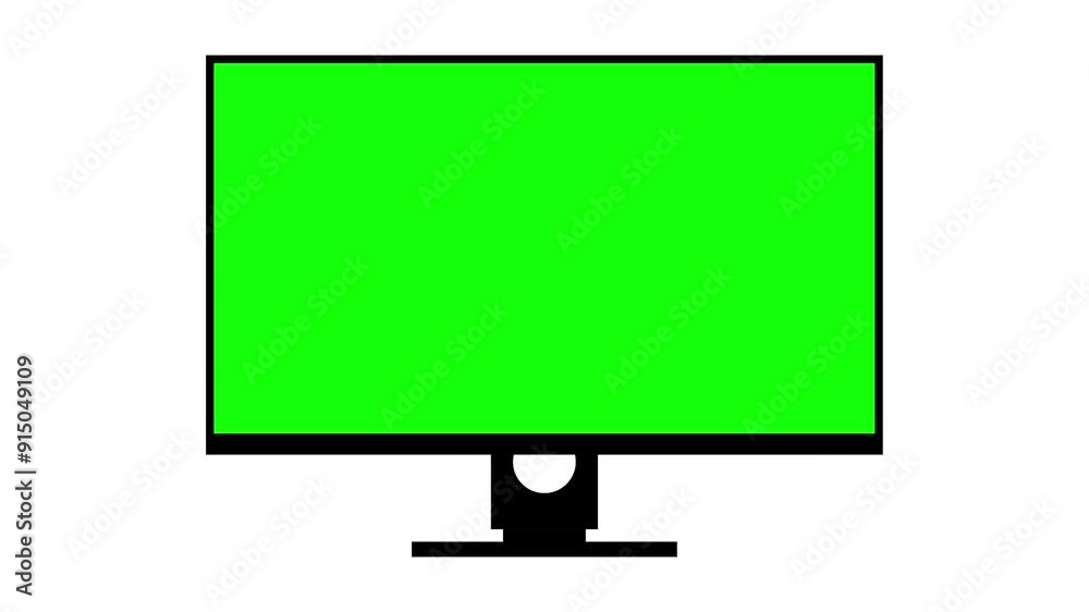 Computer Monitor Mockup Animation Simple Gaming Monitor, computer ...