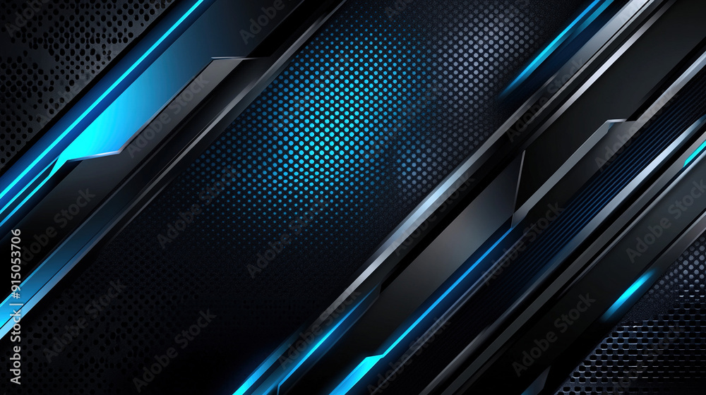 Futuristic transparent background with metallic elements, sharp angles ...