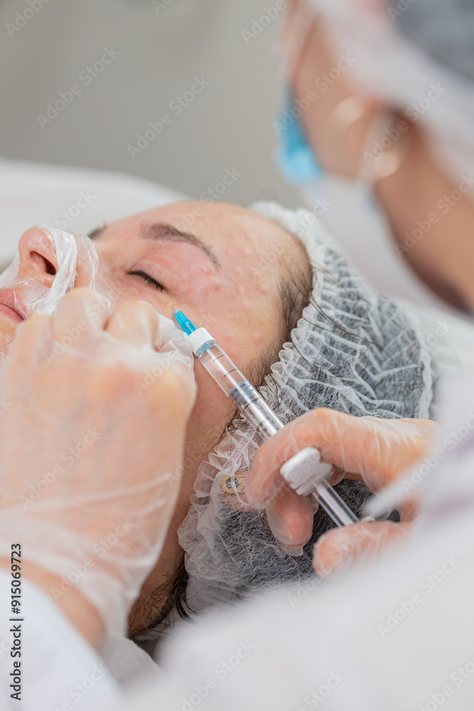 Beauty anti-aging injections biorevitalization face mesotherapy ...