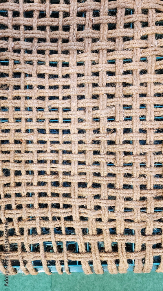 Sack laces or Jute rope is easily woven on a plastic crate to make a ...