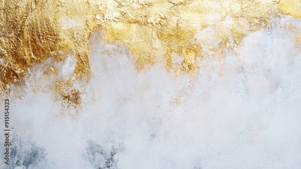 Elegant white and gold texture with a soft, ethereal effect. The subtle ...