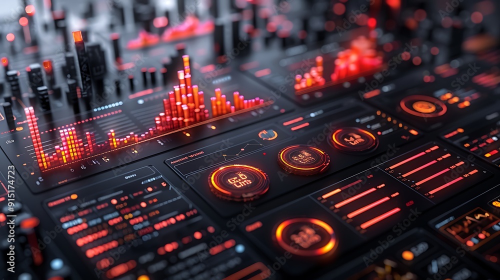 A realistic 3D render of customer segmentation, showcasing various ...