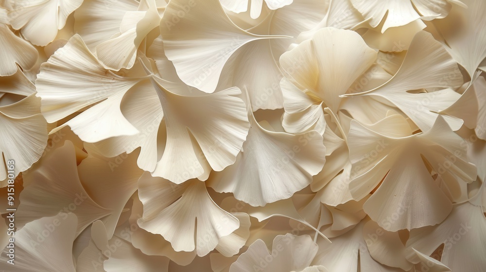 A close-up shot showcasing the intricate details of several dried ...