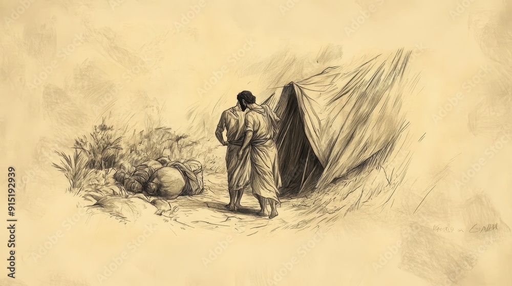 Biblical Illustration of Judges: Gideon’s Victory Over the Midianites ...