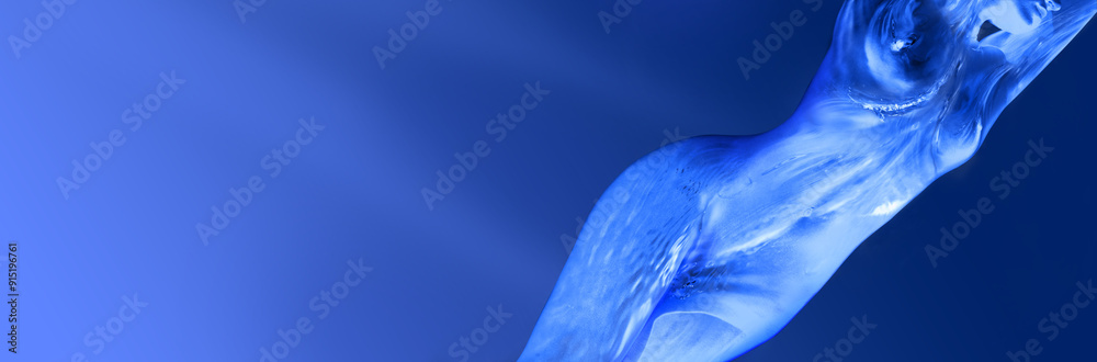 Banner. Contemporary art collage. Shining in moonlight woman with body ...