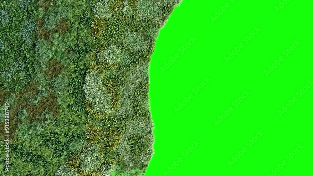 Growing plants and grass chroma key background animation. Background of ...