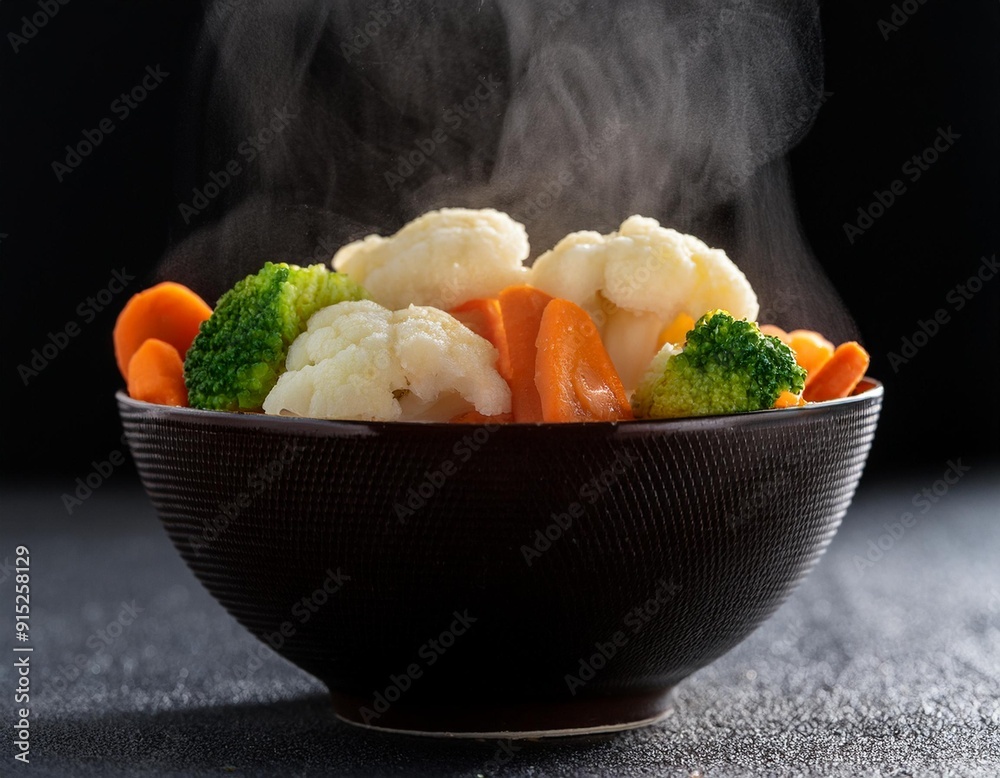 Cuenco con comida sana vegetales y verduras clientes recién hecho con ...