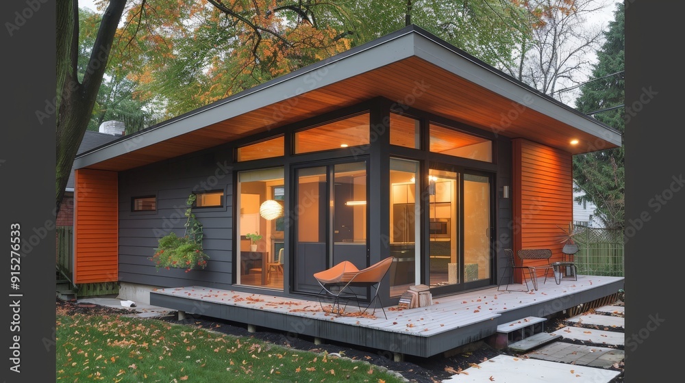 Explore the architectural design principles of a small modernist house ...