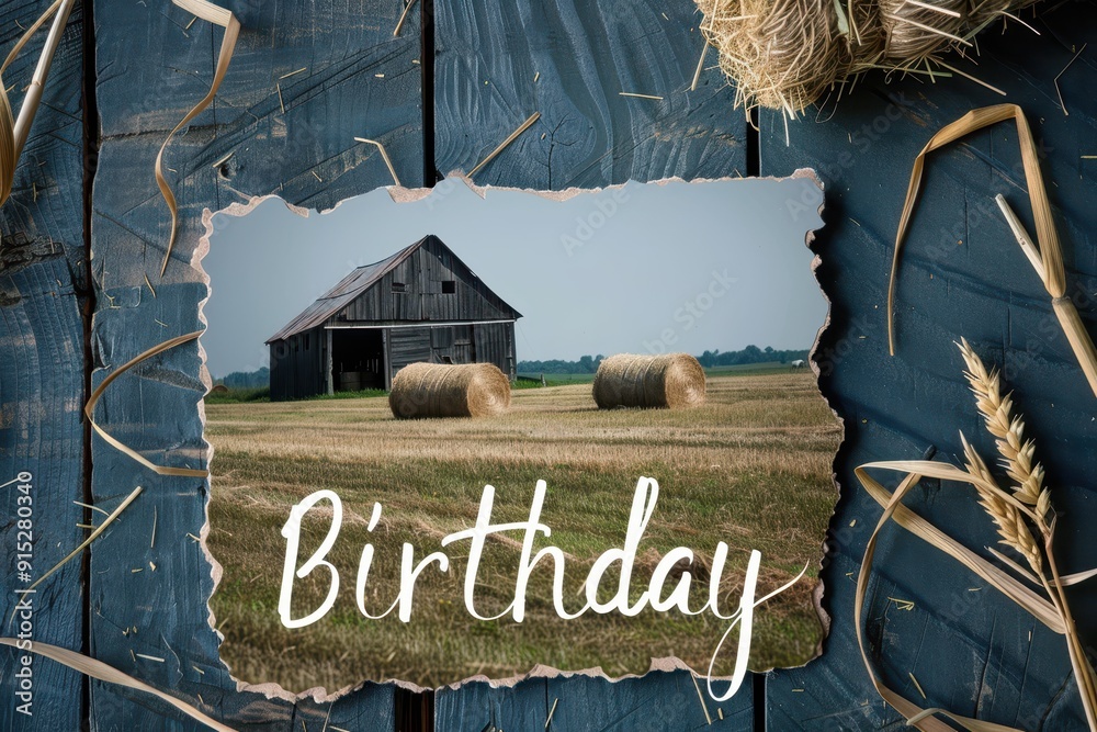 Country Collage: A rustic collage with photos of country-themed ...