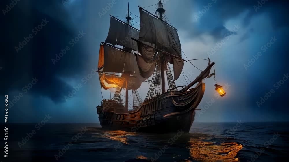 Ancient Ship Stock Video | Adobe Stock