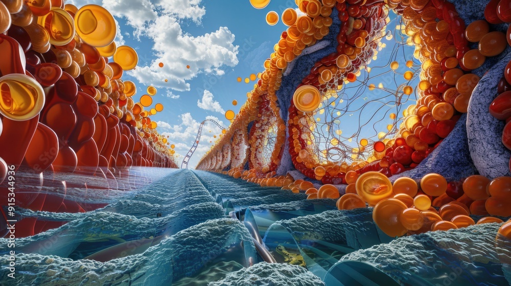 An animated journey through a lipid bilayer, demonstrating membrane ...