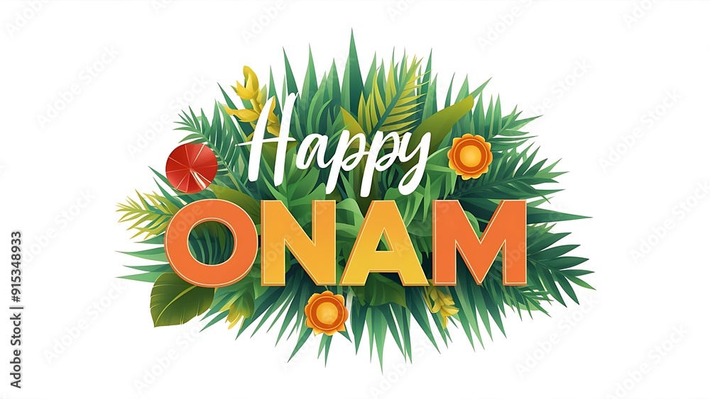 Happy Onam, illustration Art. Onam, Post, Onam poster, Happy Onam ...