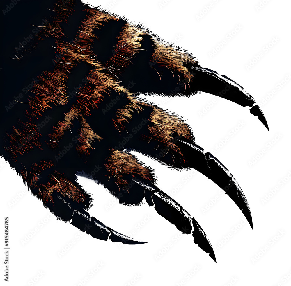 Tiger claw mark scratches vector slash traces of wild cat animal paw ...