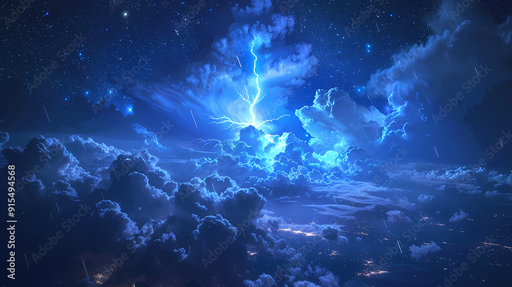 The Blue Jet lightning phenomenon occurs in the upper atmosphere. When ...