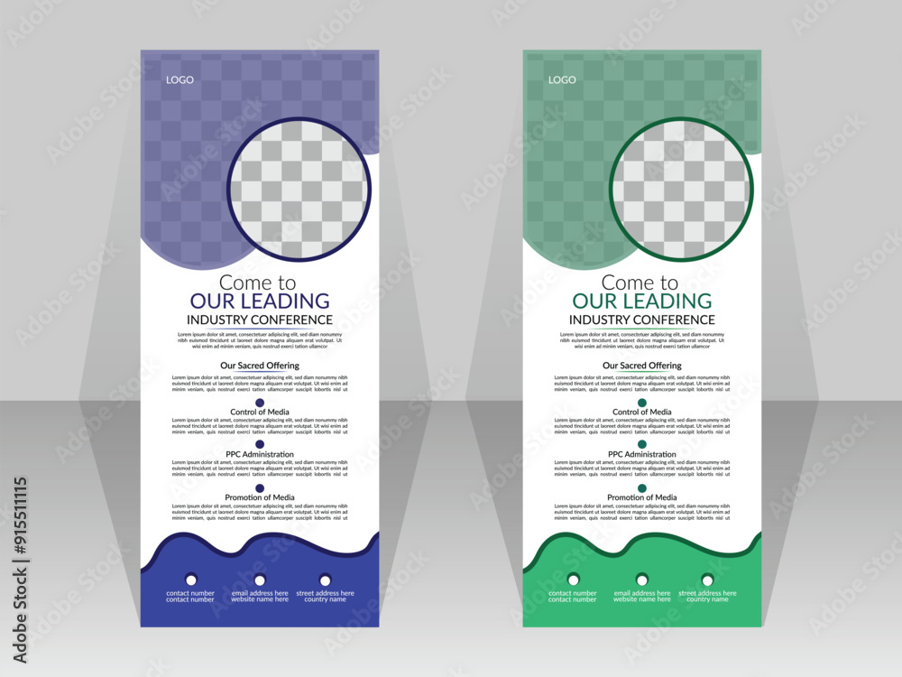 business creative simple roll up banner design and template layout ...