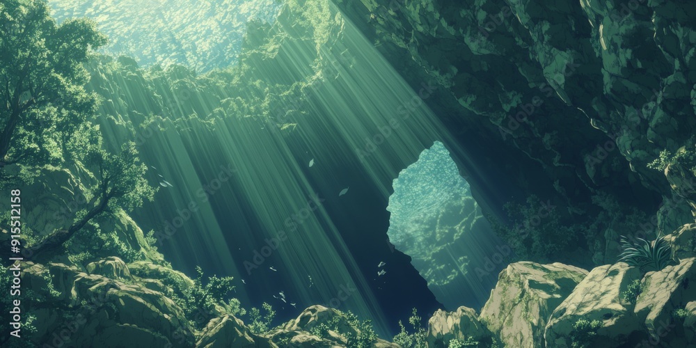 Mysterious Abyss Adventure: Anime-Style Dive into the Unknown Depths of ...