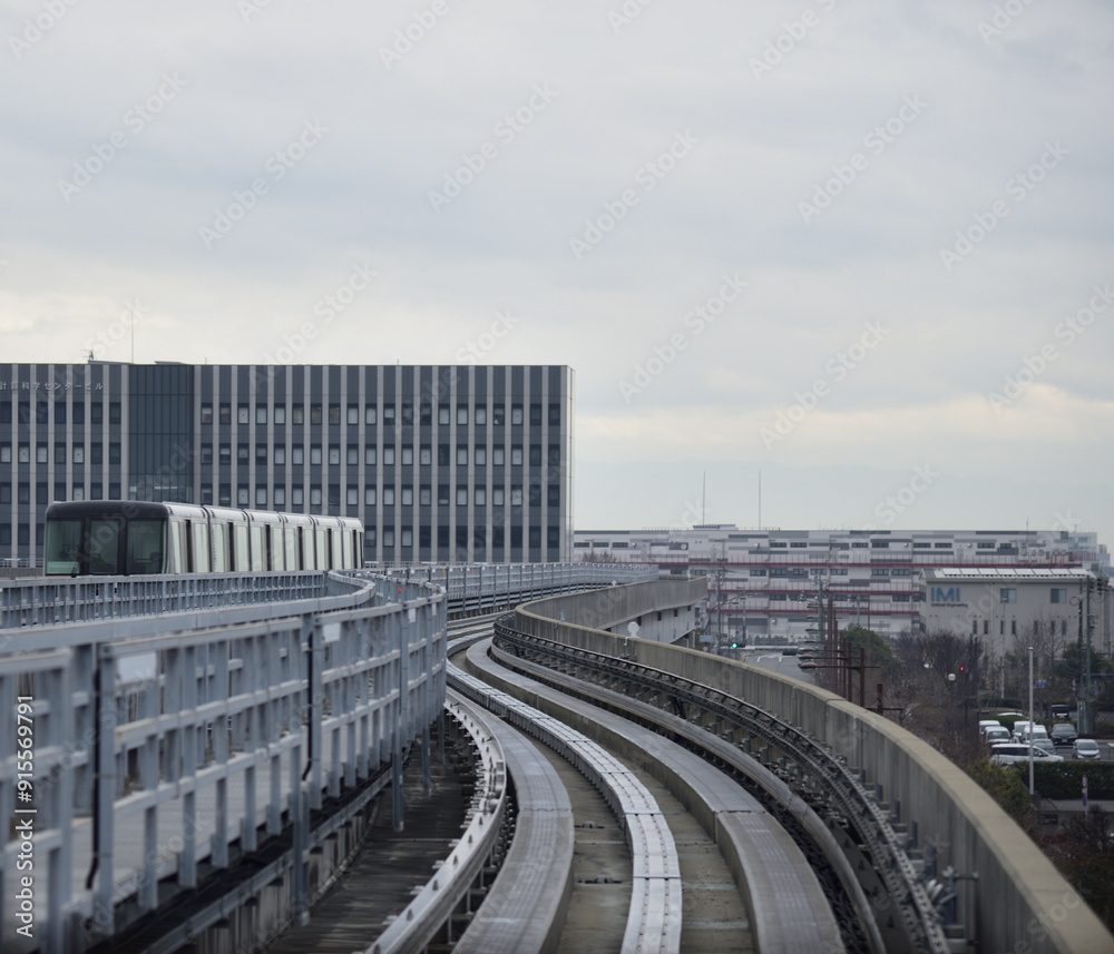 Port Island Line, Port Liner, urban automated guideway transit rail ...