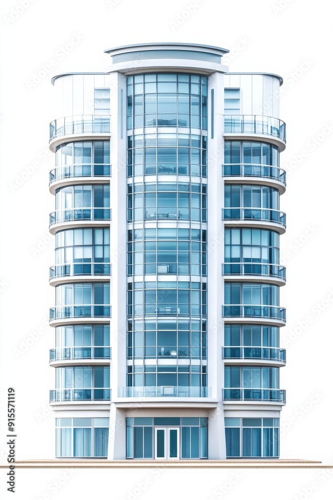 A PNG of a high-rise building at dusk with architecture towers. Stock ...