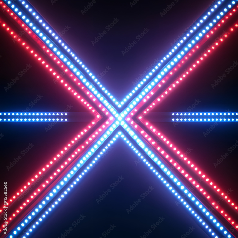 x shaped led wall lights vj loop background image 4k, flashing lights ...