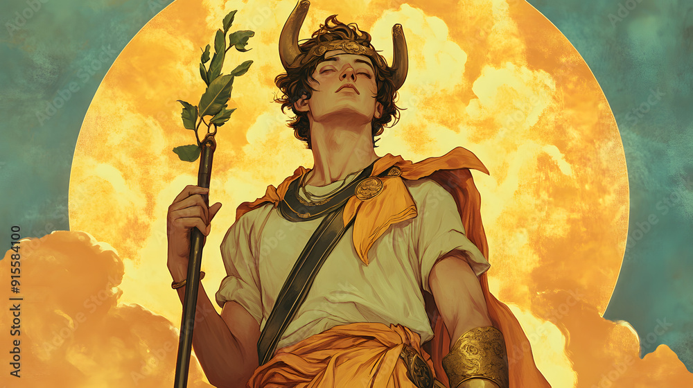 Greek god Apollo illustration, Apollo, the God of music, truth and ...