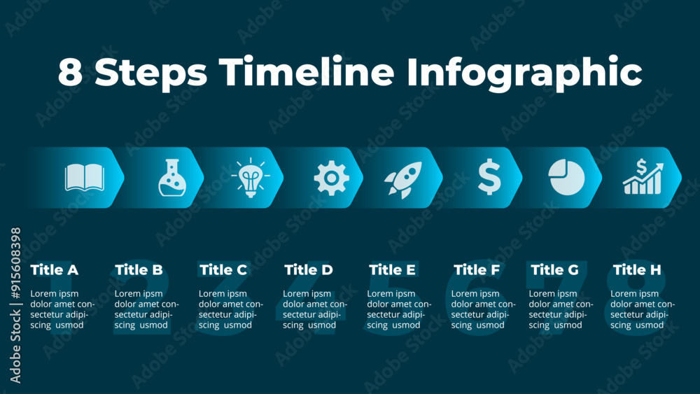 Roadmap arrows diagram. Timeline Infographic Template. Road arrow chart ...
